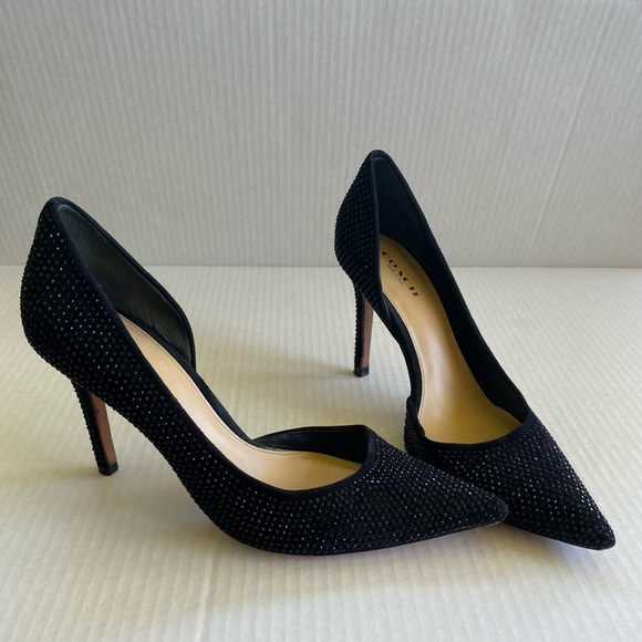 Coach | Shoes | Sexy Black Coach Crystal Heelscoach Heelswomens | Poshmark